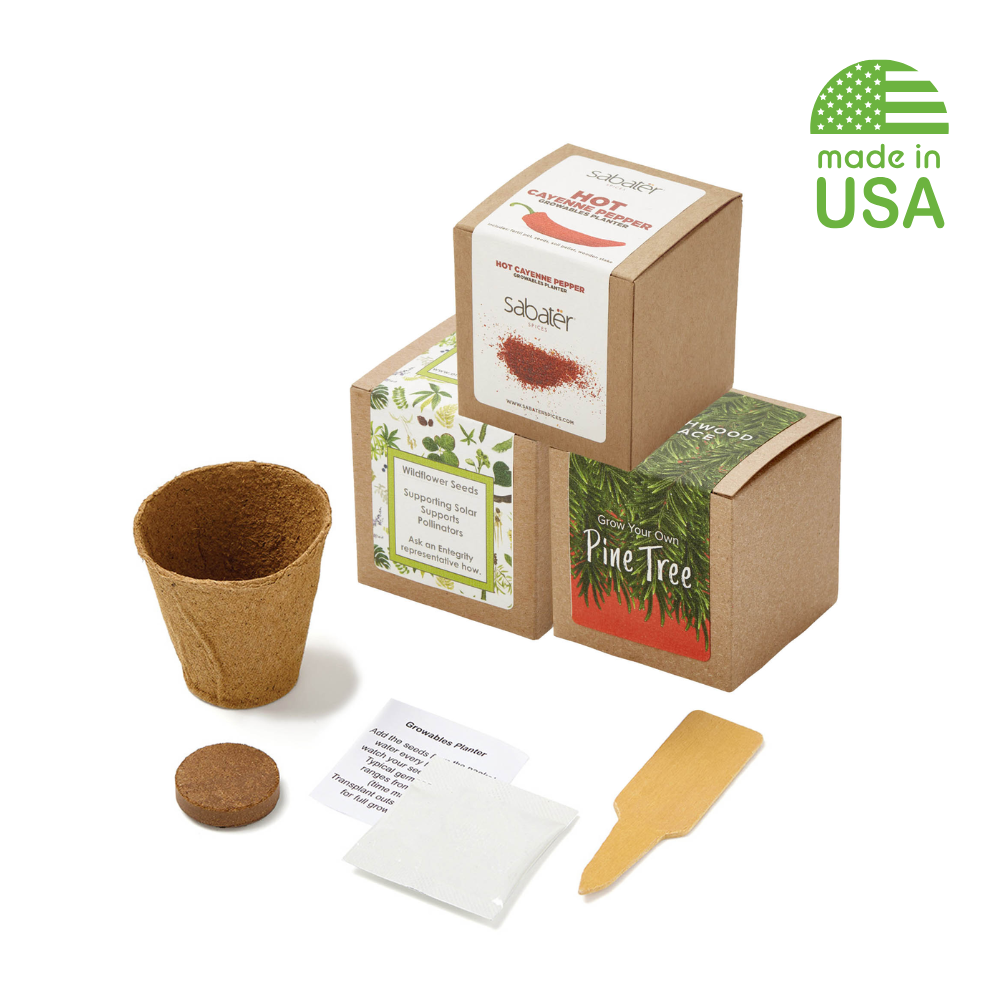 Fully Custom Growable Planter Box | USA Made | Eco Promotional Products